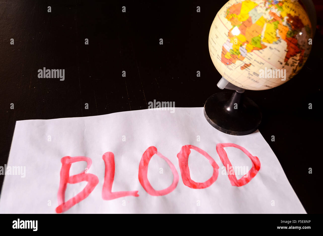 Word Blood Text Stock Photo - Alamy