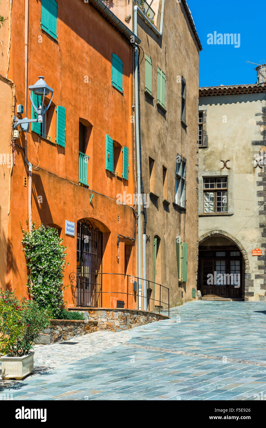 Narrow street, Grimaud Medieval village, Var, Provence Alpes Cote d ...