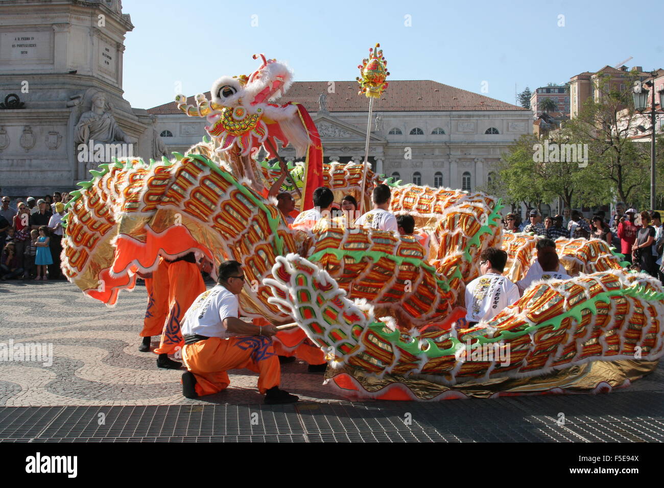 Chinese dragon show in Lisbon, Portugal Stock Photo - Alamy
