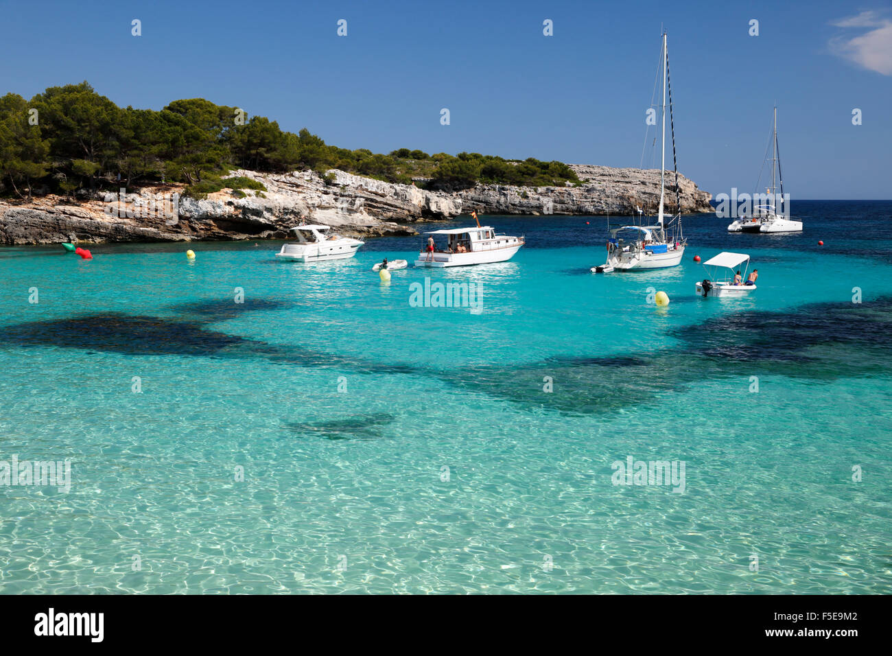 Cala en Turqueta, south west coast, near Ciutadella, Menorca, Balearic ...