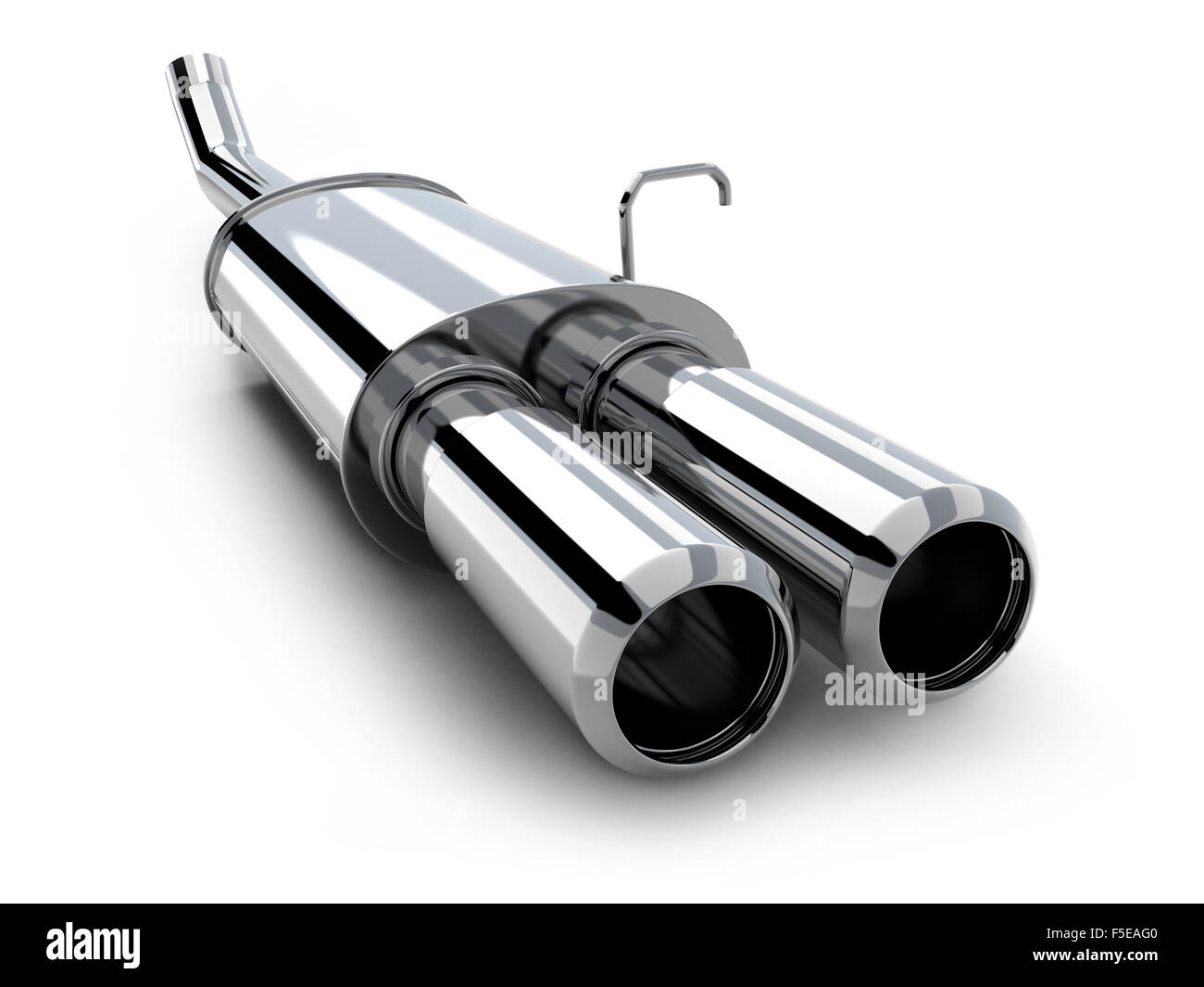 Car pipe only on white background (done in 3d Stock Photo - Alamy