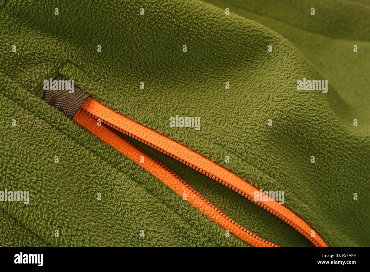 softshell fleece jacket zipper detail Stock Photo - Alamy