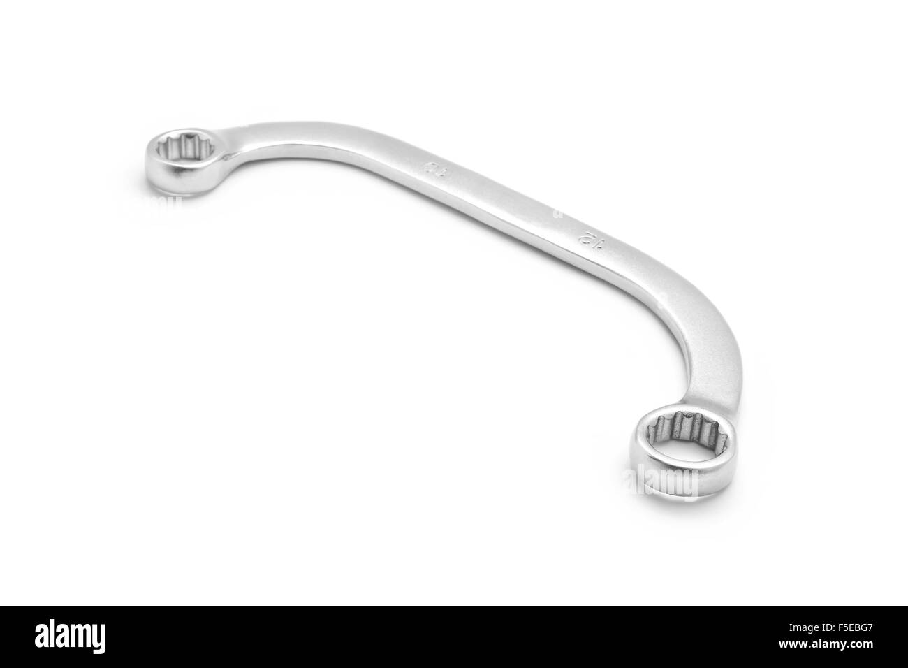 half moon wrench tool on white Stock Photo - Alamy