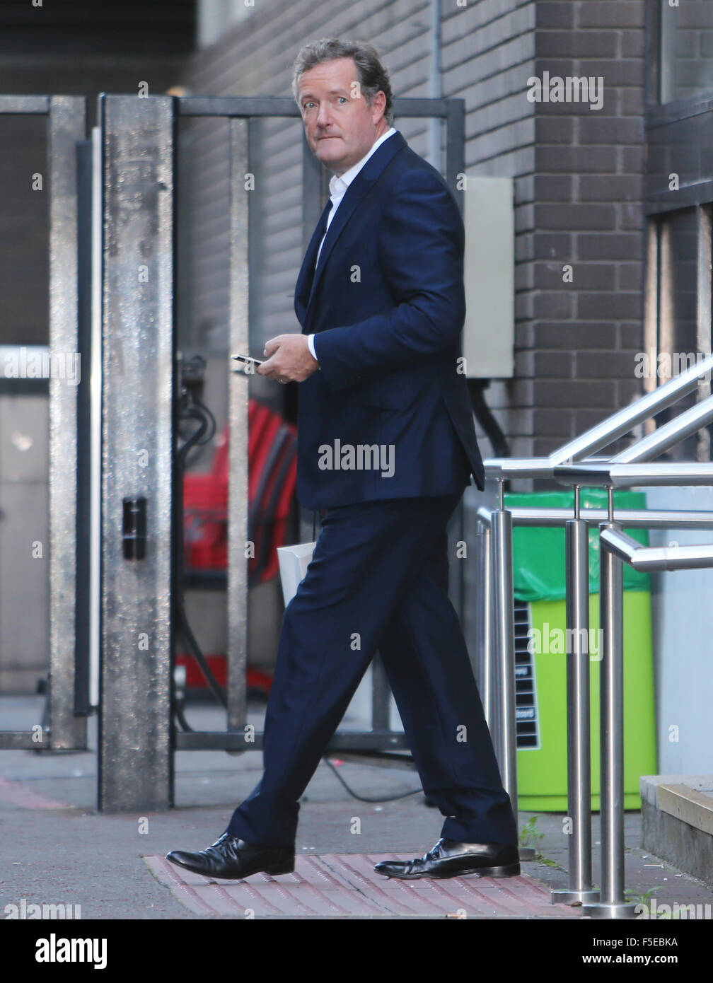 Piers Morgan outside ITV Studios Featuring: Piers Morgan Where: London ...