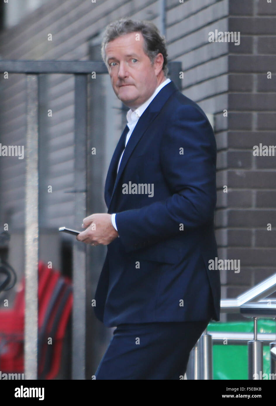 Piers Morgan outside ITV Studios Featuring: Piers Morgan Where: London ...