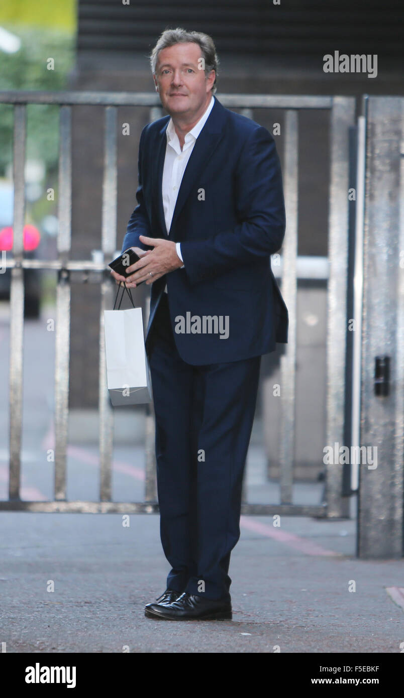 Piers Morgan outside ITV Studios Featuring: Piers Morgan Where: London ...