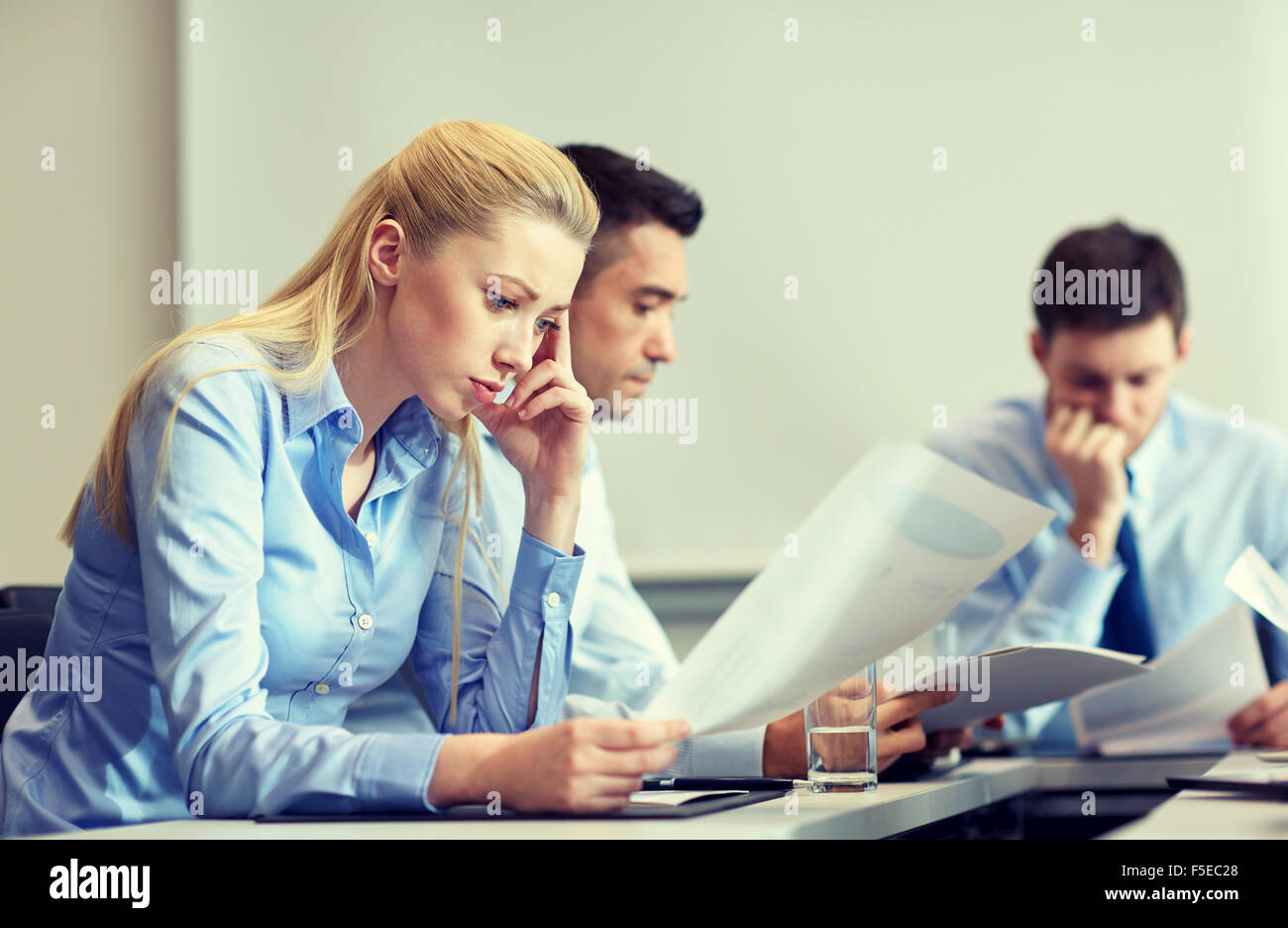 business people having problem in office Stock Photo - Alamy