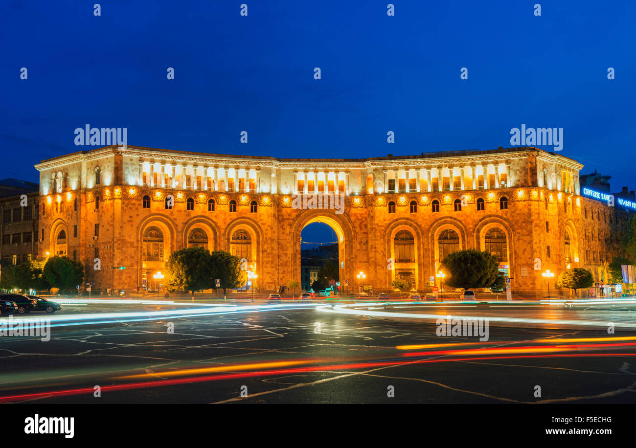 Republic Square, Yerevan, Armenia, Caucasus, Central Asia, Asia Stock ...