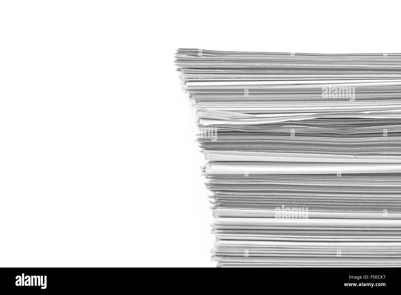 paper stack on white background Stock Photo - Alamy