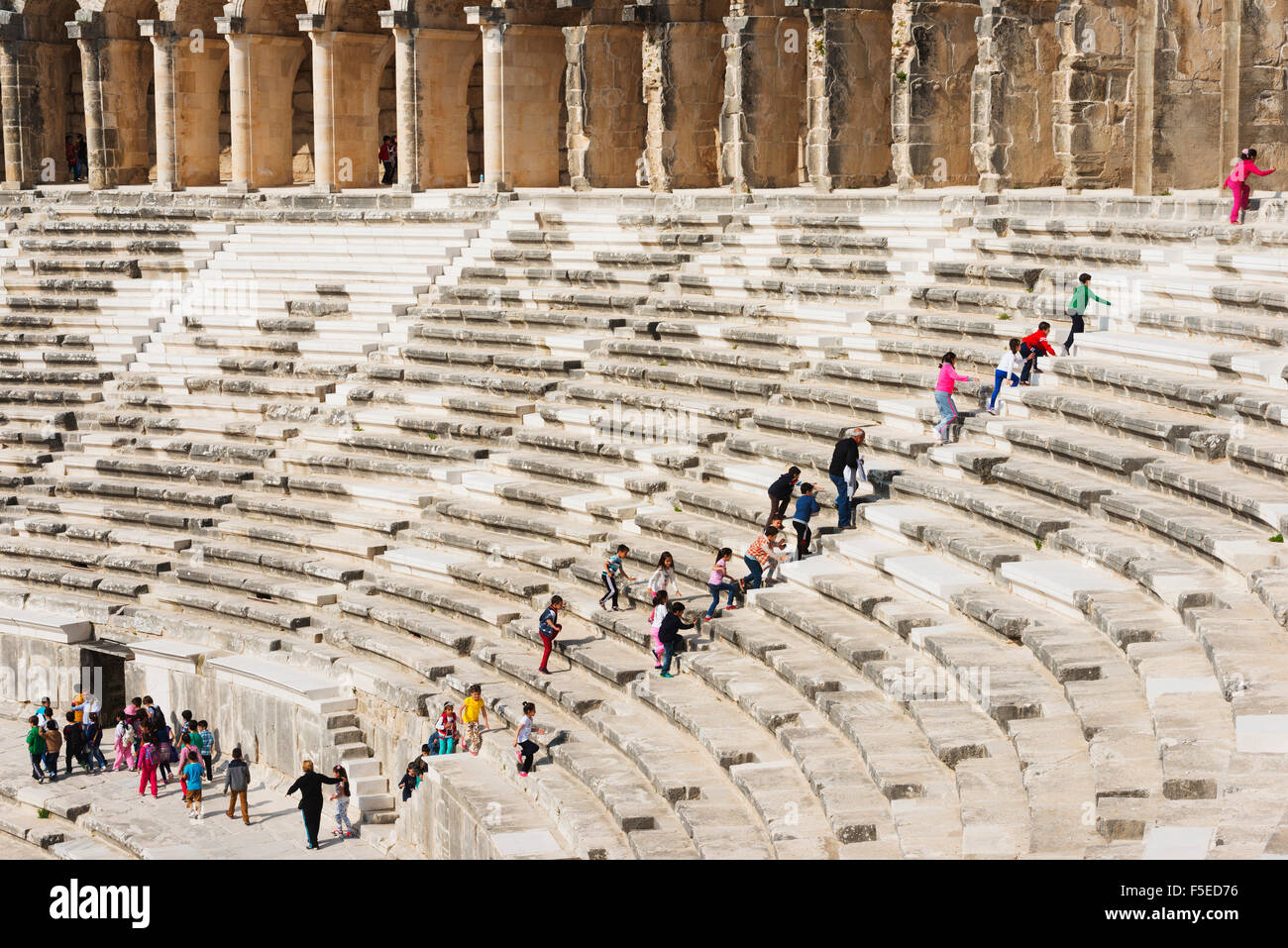 The second century Roman theatre, built by Emperor Marcus Aurelius ...