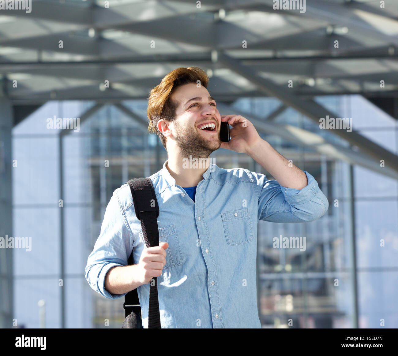 Handsome business man calling hi-res stock photography and images - Alamy