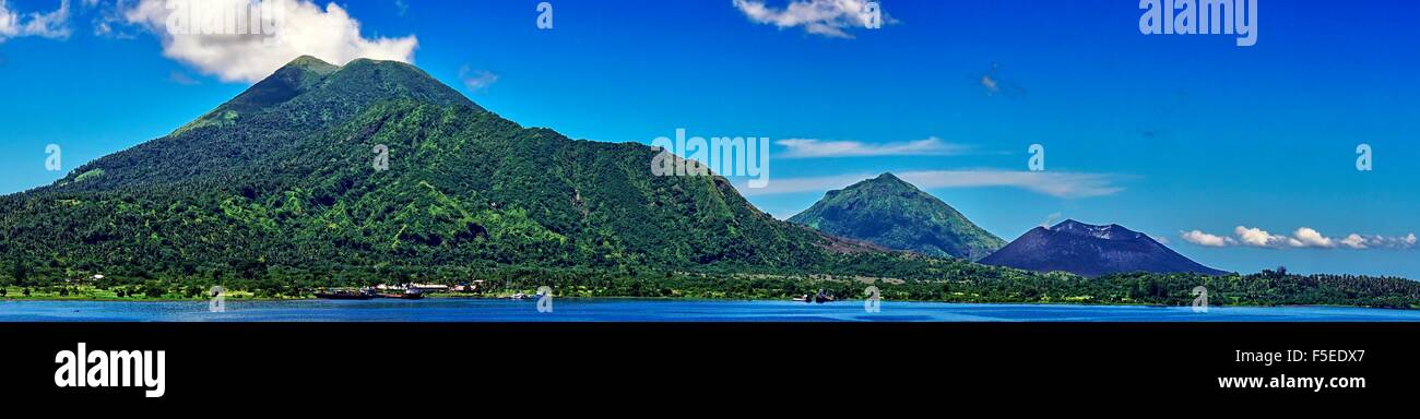 Rabaul PNG Papua New Guinea Mount Tavurvur active volcano Stock Photo ...