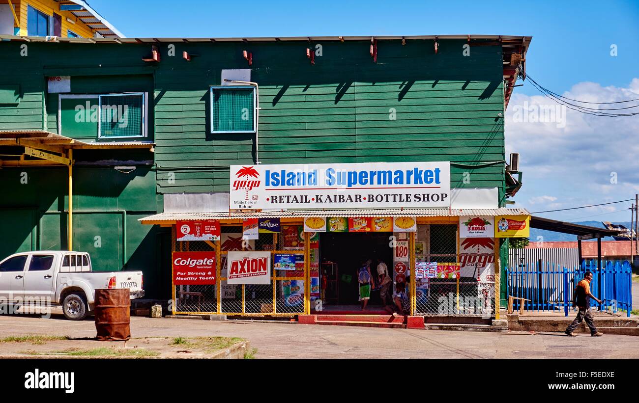 Island Supermarket Rabaul PNG Stock Photo - Alamy