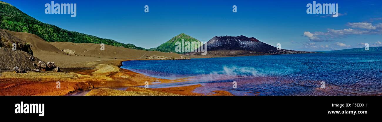 Hot Water Springs near Mount Tavurvur active volcano Rabaul PNG Stock ...
