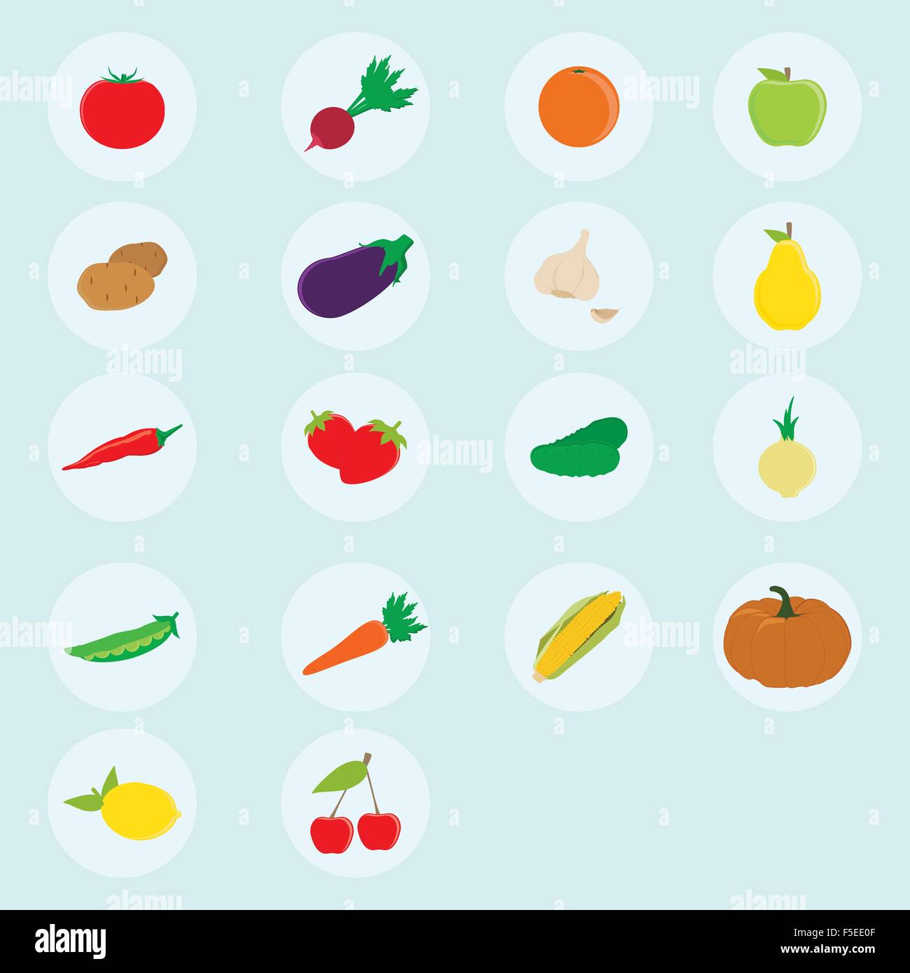 Fresh corn fruits green Stock Vector Images - Alamy