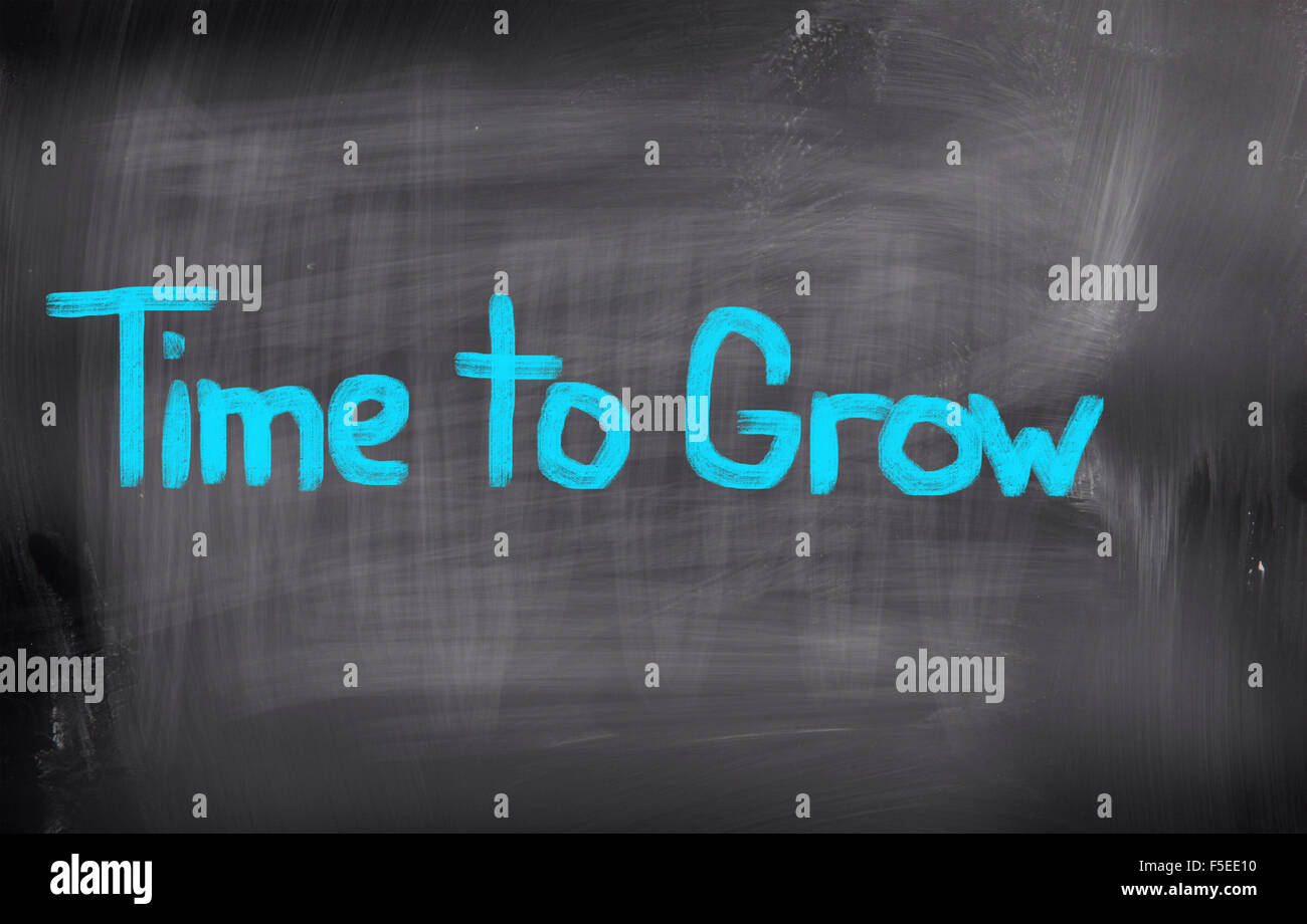 Time To Grow Concept Stock Photo - Alamy
