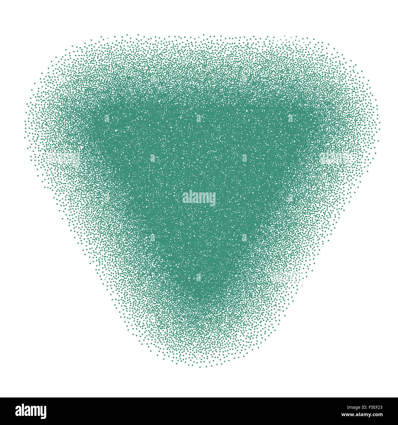 Dotted shape graphic triangle Cut Out Stock Images & Pictures - Alamy