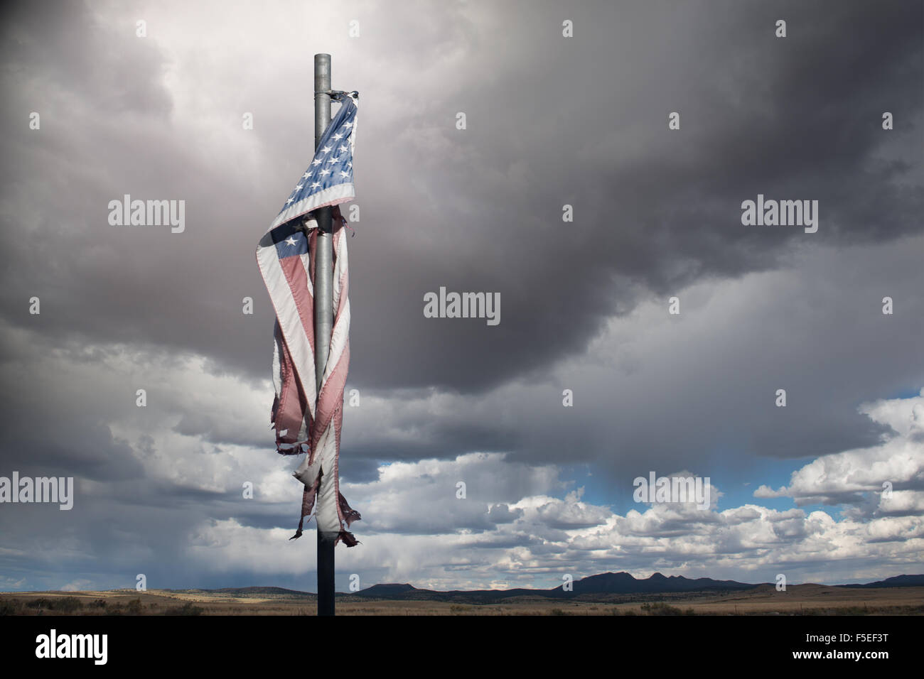 Tattered american flag hi-res stock photography and images - Alamy