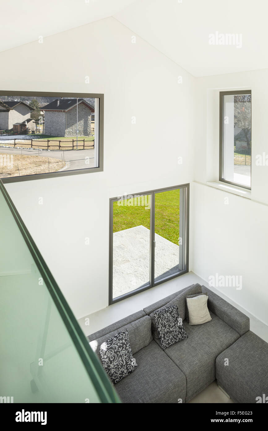 Architecture, interior of a modern house, living, top view Stock Photo ...