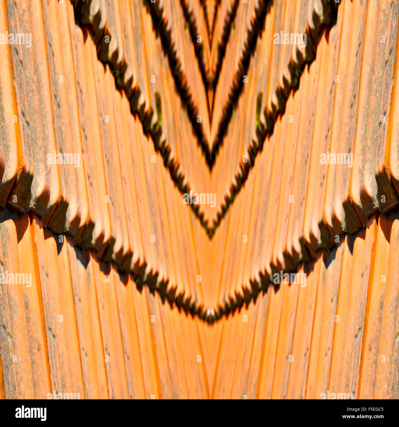 old roof in italy the line and texture of diagonal architecture Stock ...
