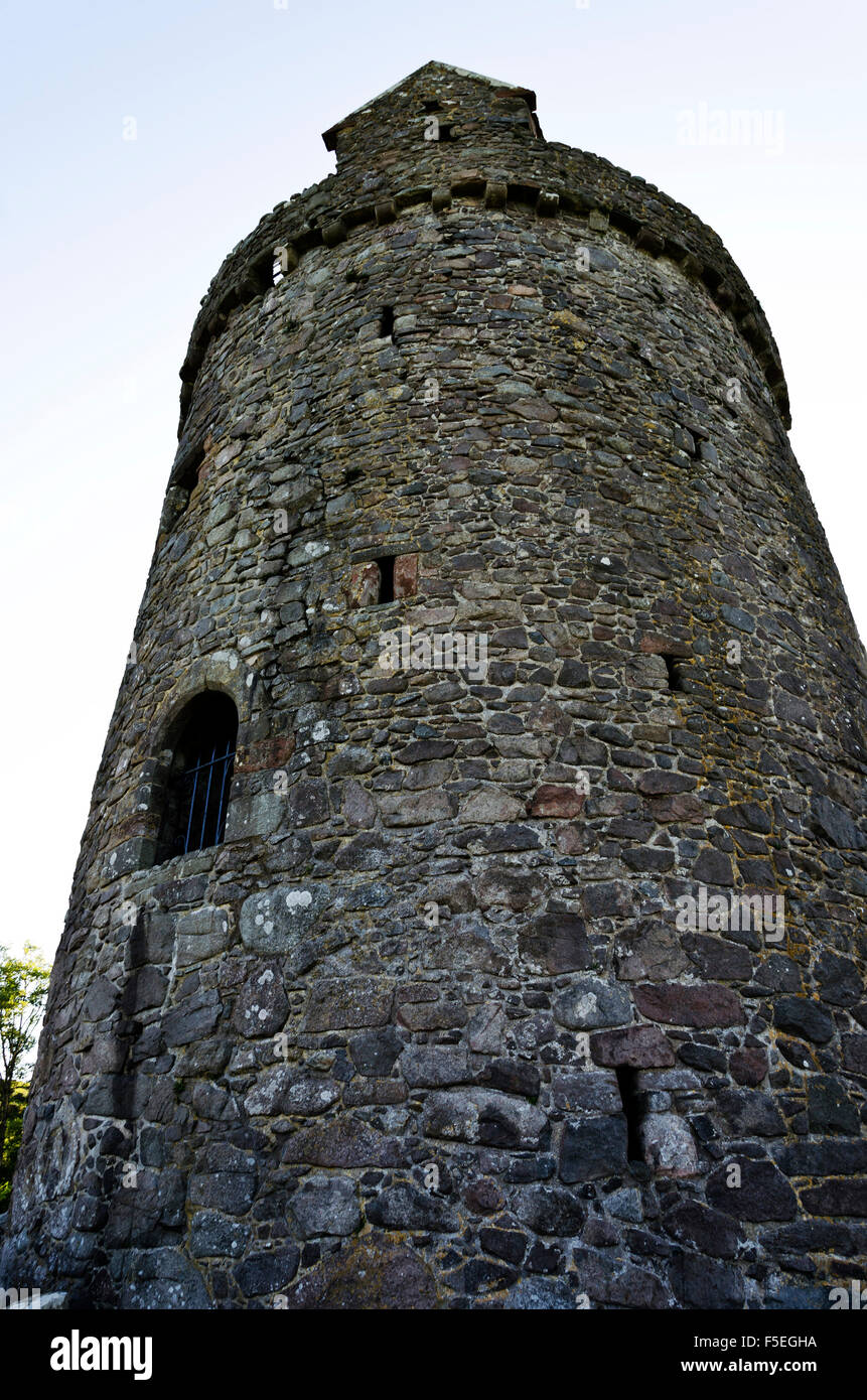 Orchardton Tower, near Auchencairn in Galloway, South West Scotland ...