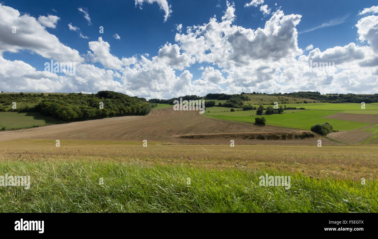 Fields in the countryside, Picardy, France Stock Photo - Alamy