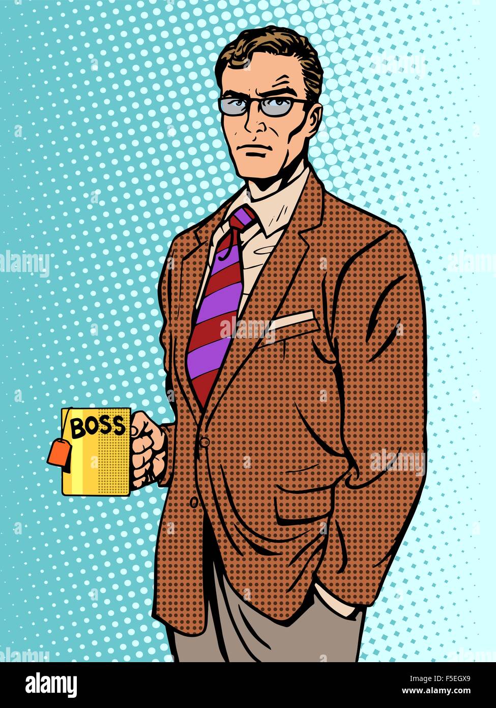Boss mug Stock Vector Images - Alamy