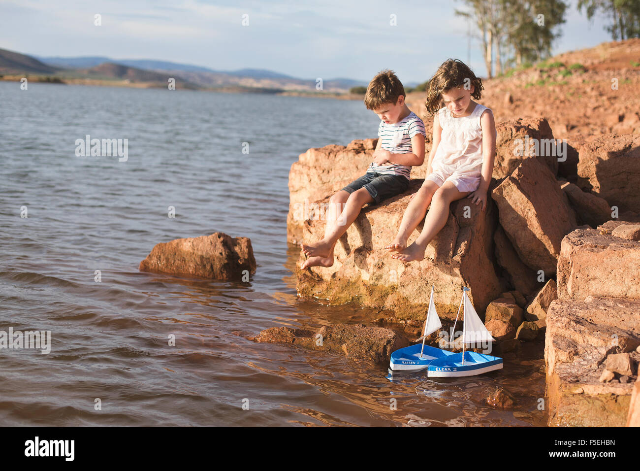 Boy and girl messing hi-res stock photography and images - Alamy
