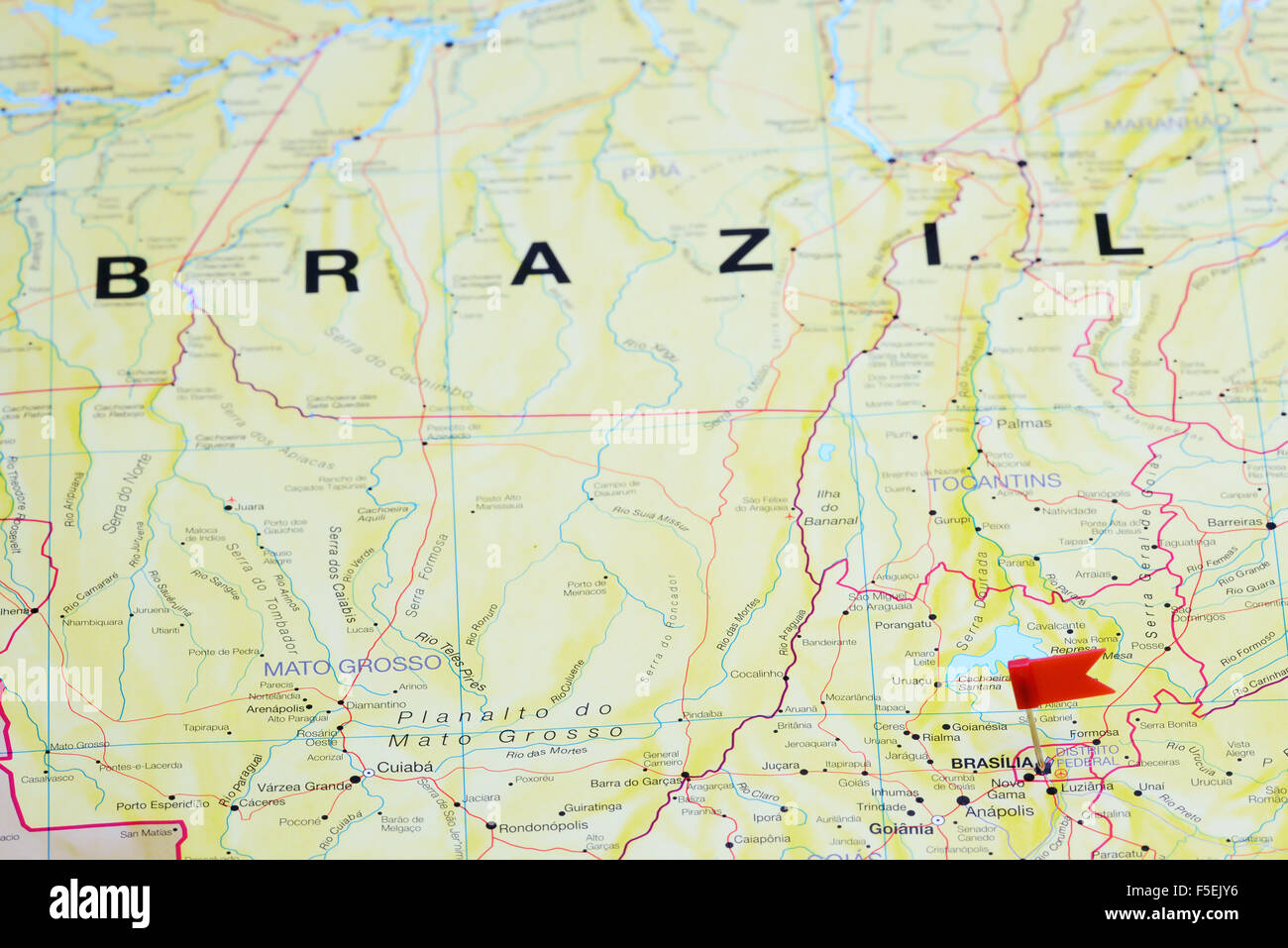Brazil political map capital brasilia hi-res stock photography and ...