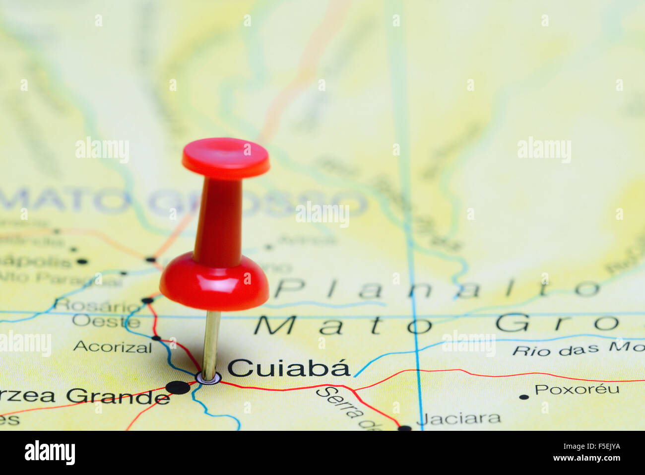 Cuiaba map hi-res stock photography and images - Alamy