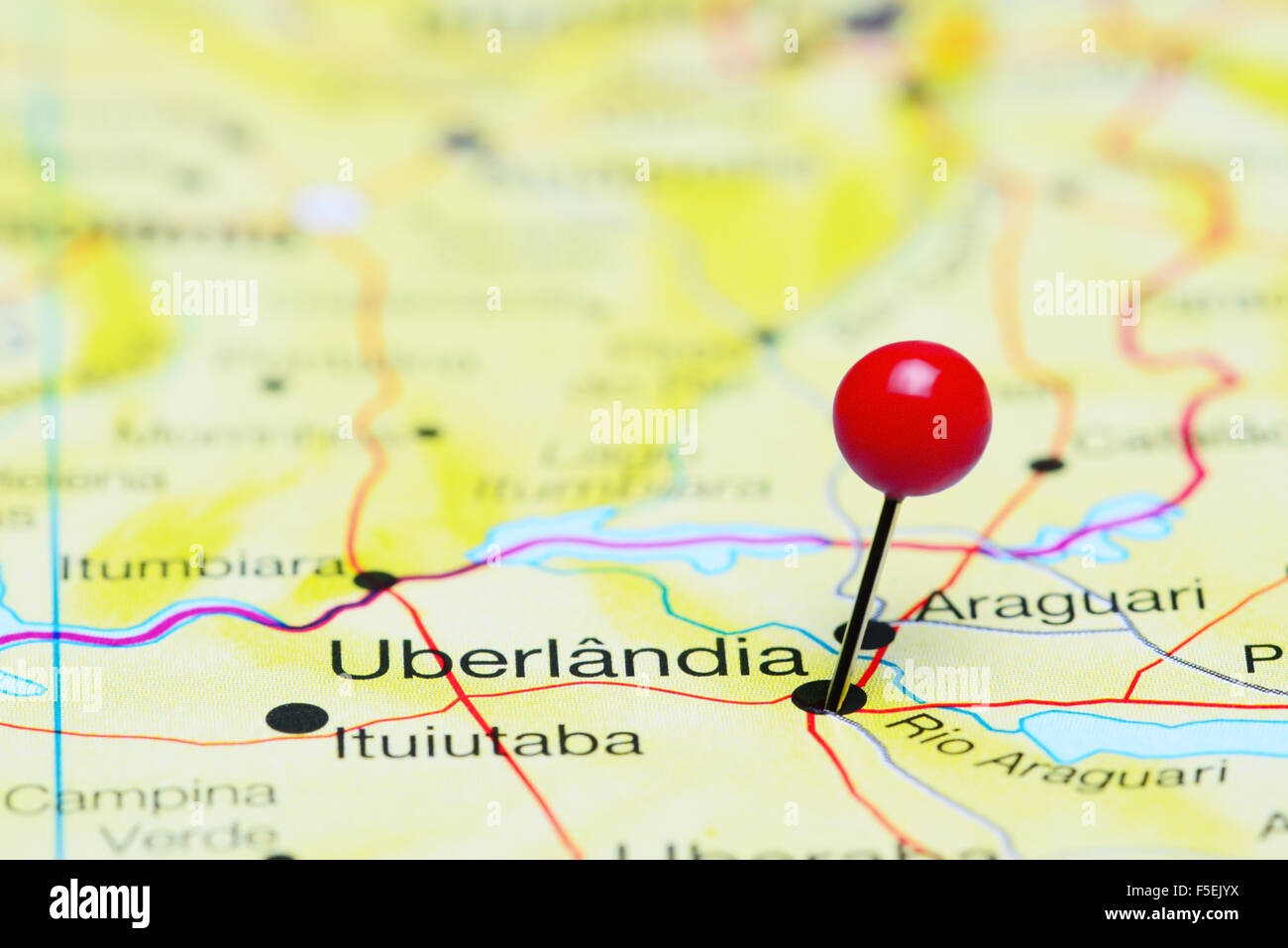 Uberlandia map hi-res stock photography and images - Alamy