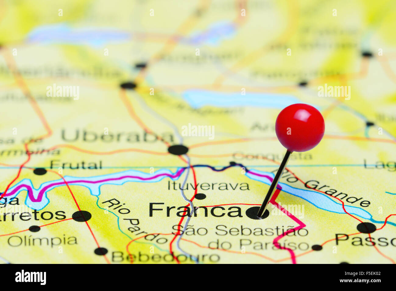 Franca city map hi-res stock photography and images - Alamy