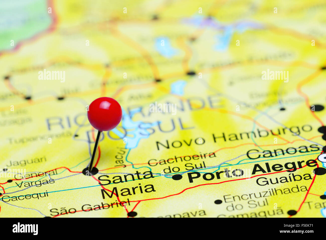 Map of santa maria hi-res stock photography and images - Alamy