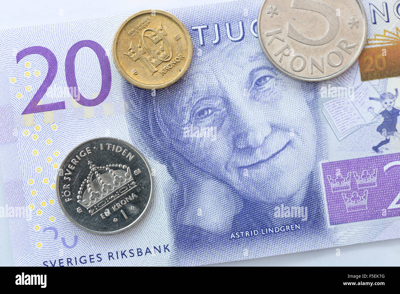 Swedish Currency Close Up Stock Photo - Alamy