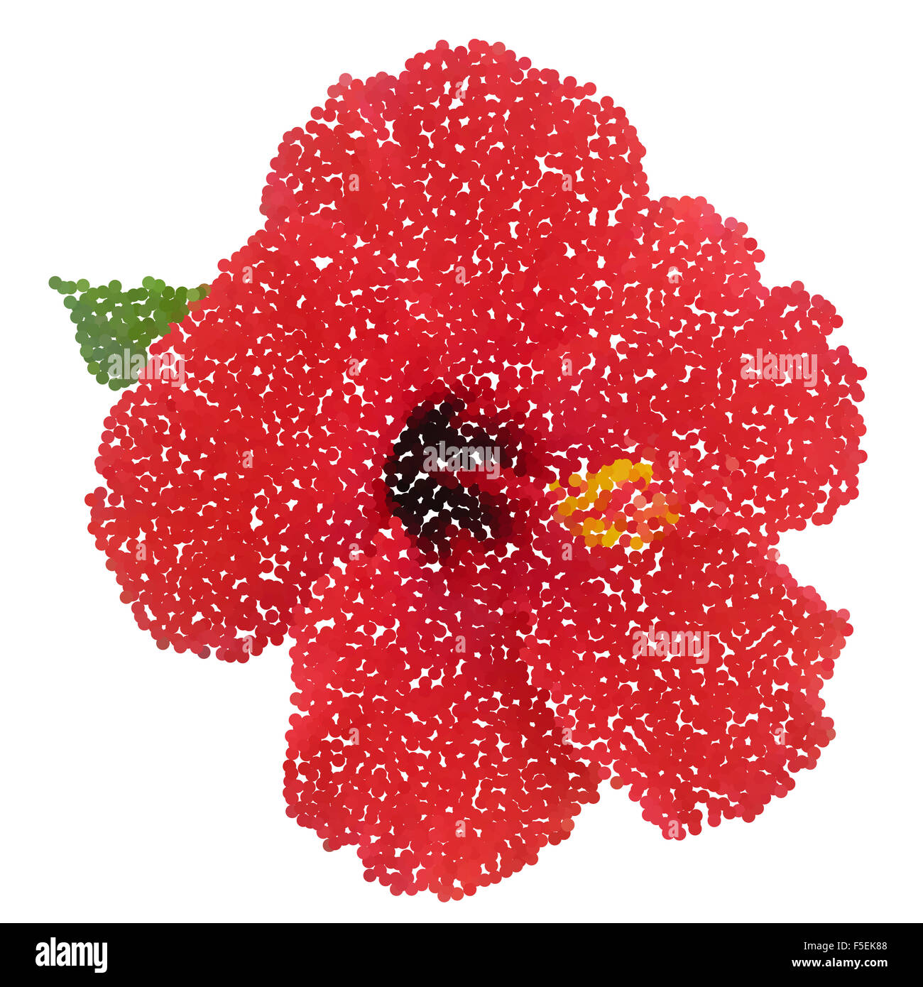 Dotted flower hi-res stock photography and images - Alamy