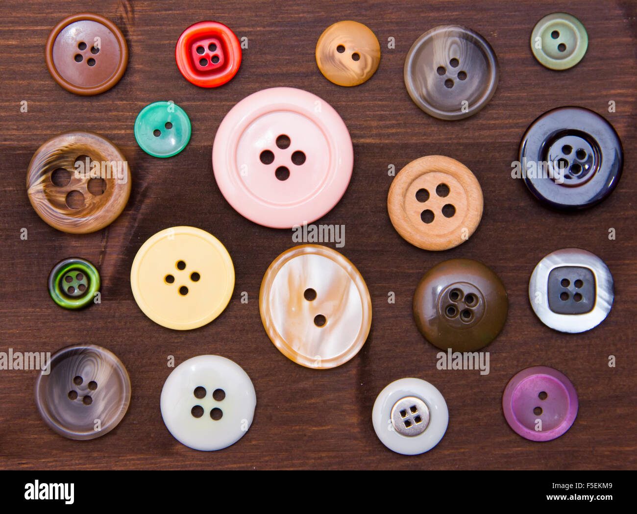 Buttons wooden table button hi-res stock photography and images - Alamy