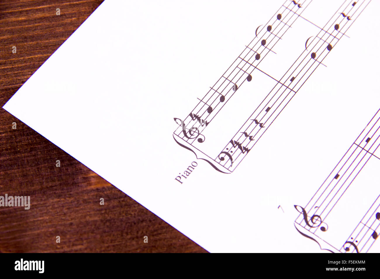 Musical score sheet music hi-res stock photography and images - Alamy