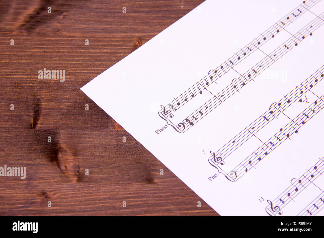 Musical score table hi-res stock photography and images - Alamy