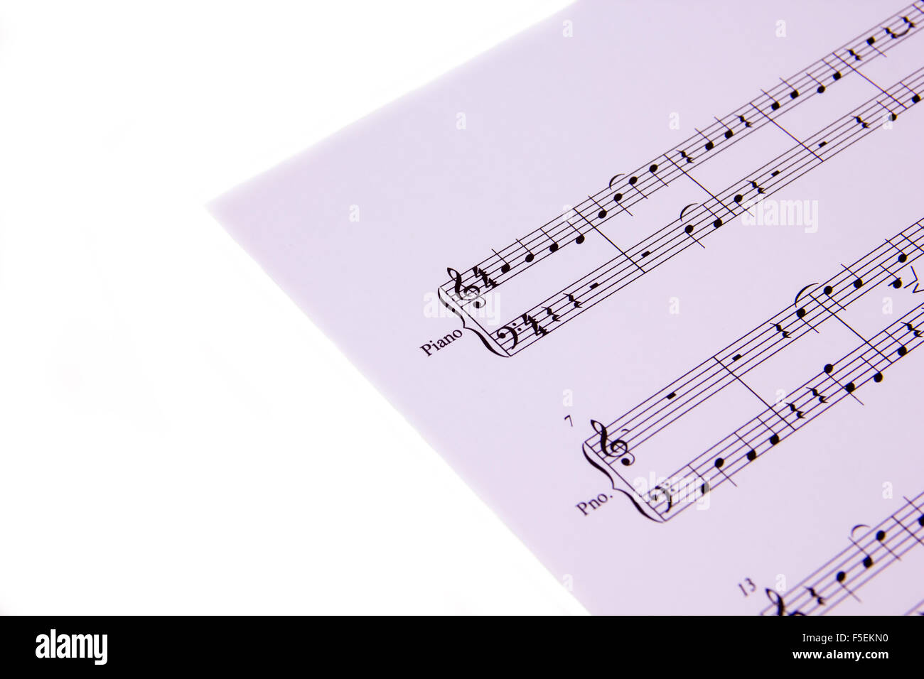 Sound music score sheet hi-res stock photography and images - Alamy