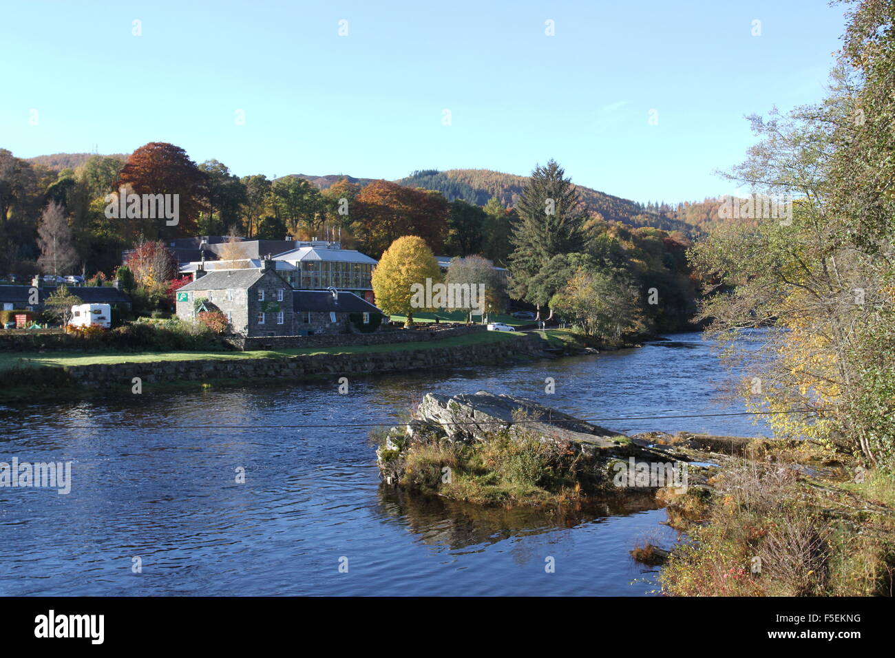 Port Na Craig restaurant and Pitlochry Festival Theatre in autumn ...