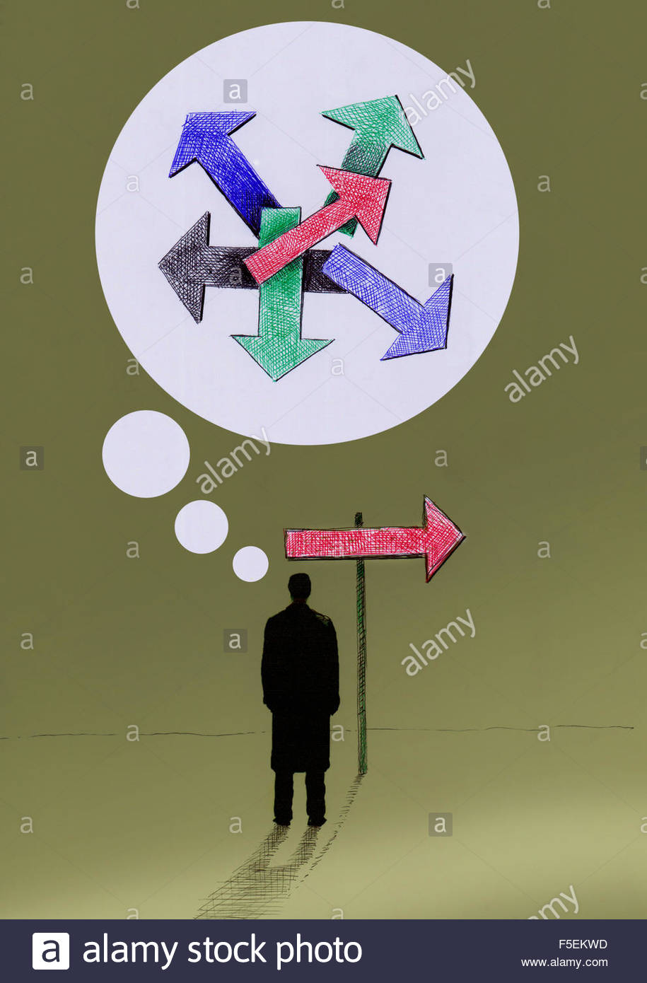 People Looking In Different Directions Stock Photos & People Looking In ...