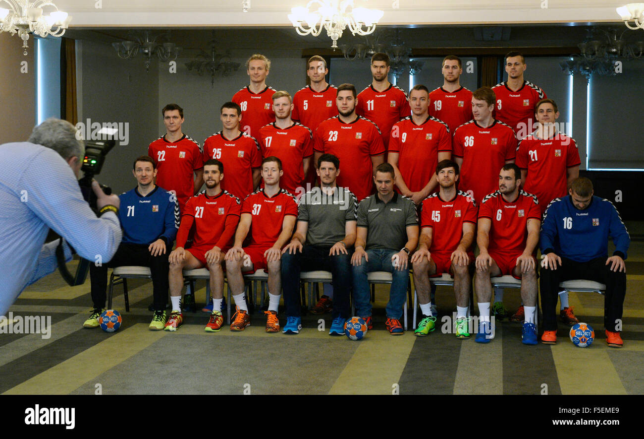 Prague, Czech Republic. 3rd Nov, 2015. Czech Republic national handball ...