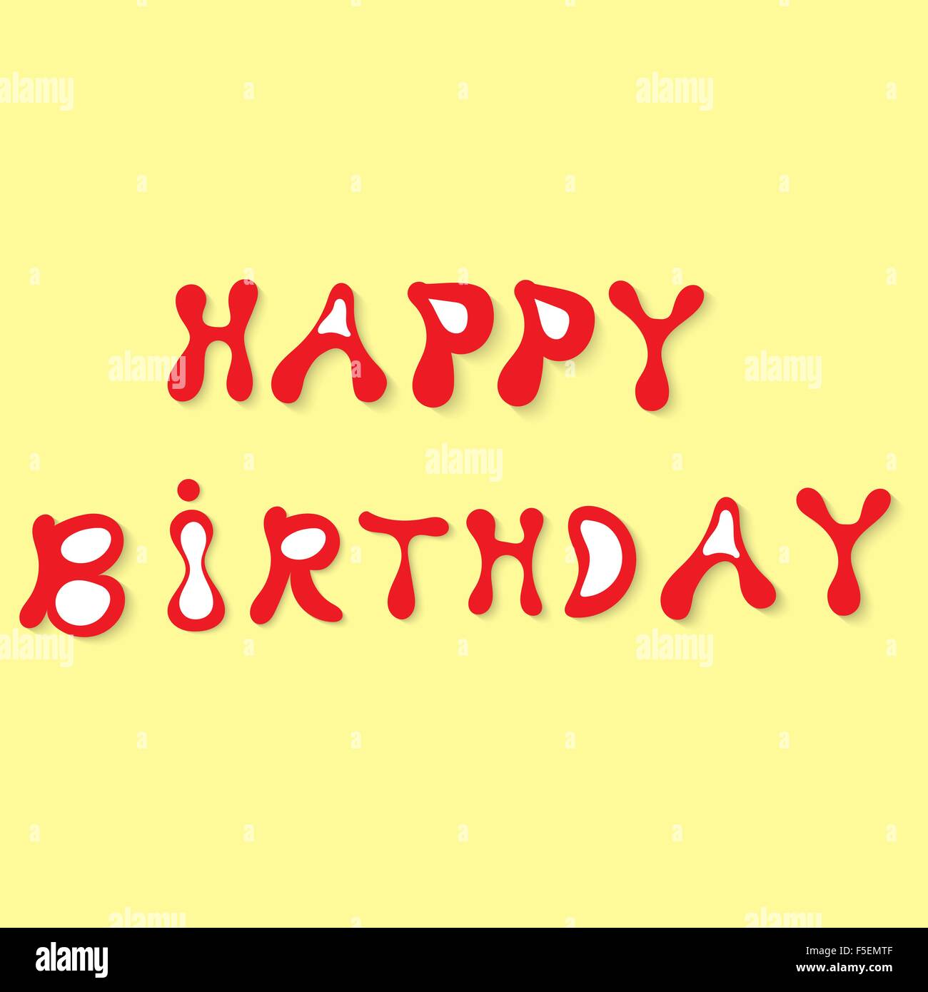 Inscription happy birthday . Vector illustration Stock Vector Image ...