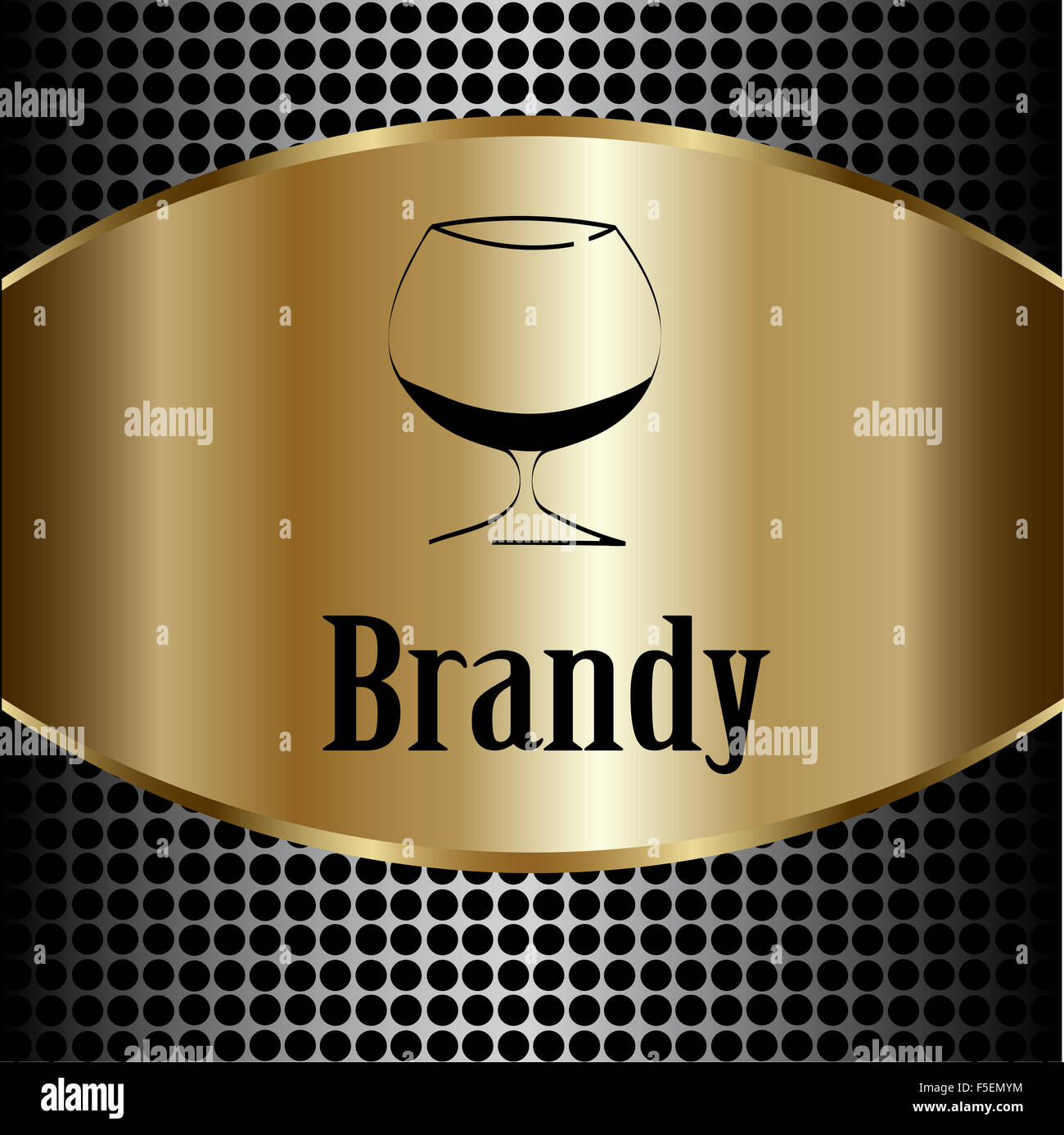 brandy glass design menu background. Vector Stock Photo - Alamy