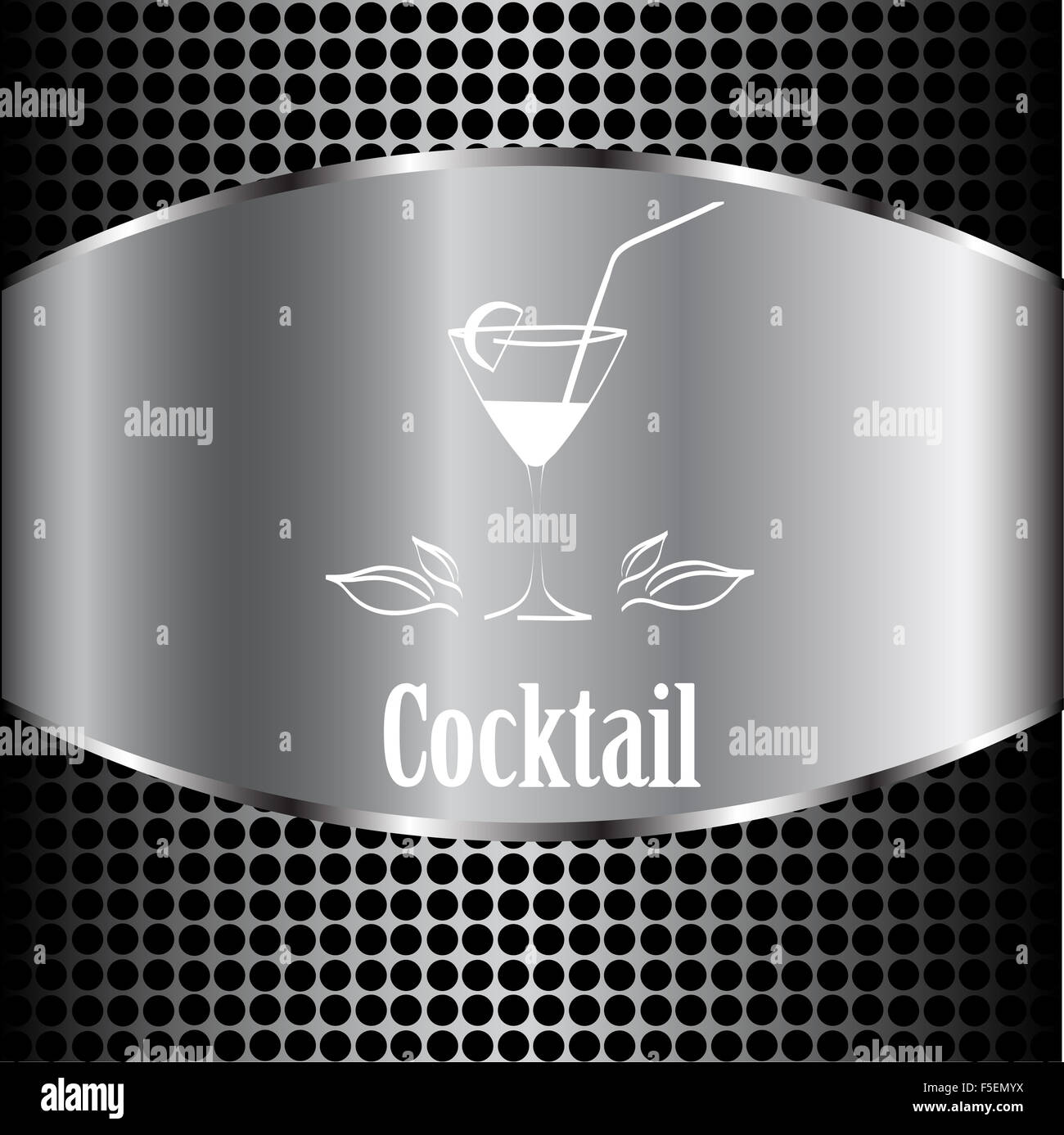 cocktail glass design menu background. Vector Stock Photo - Alamy