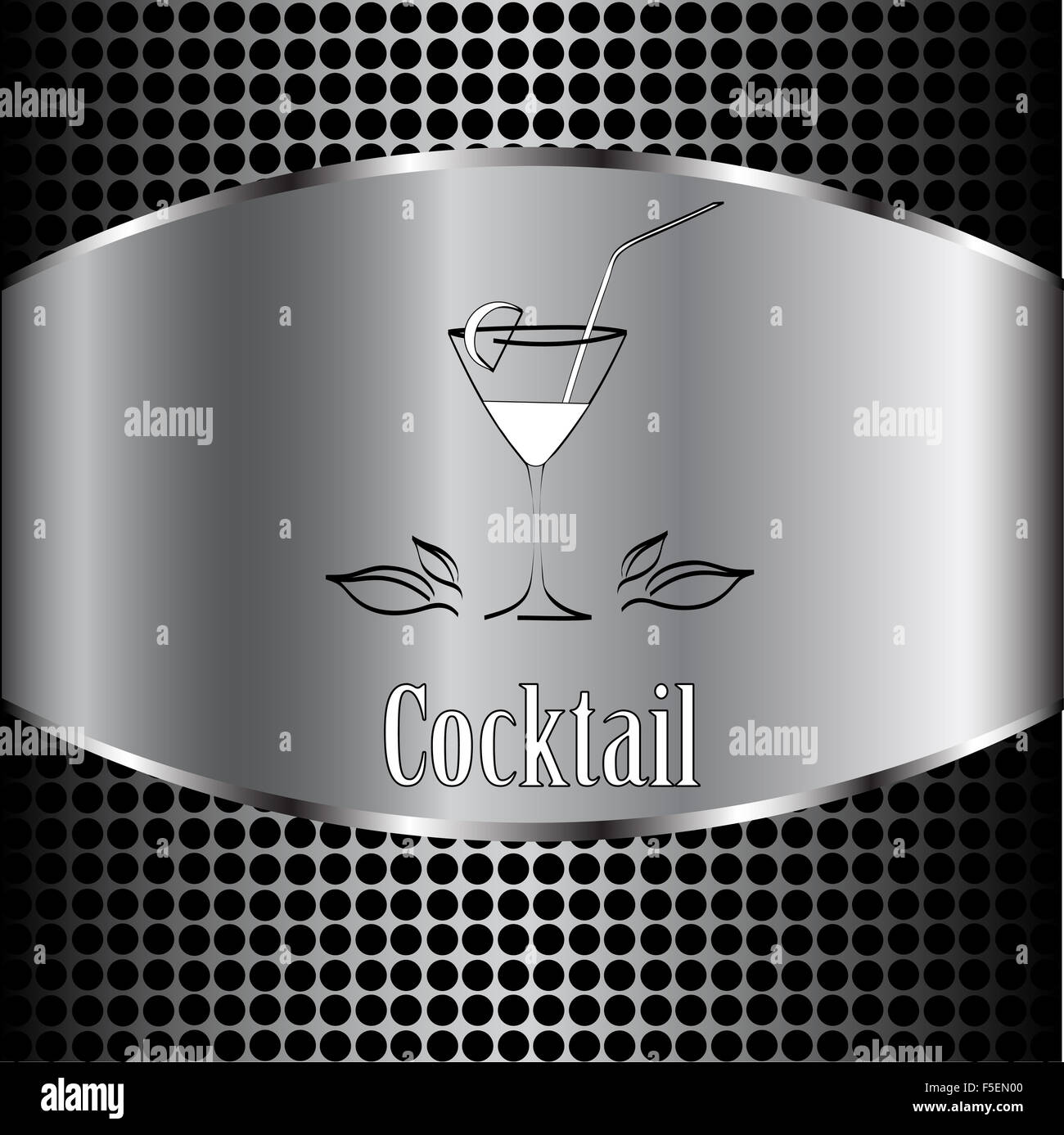 cocktail glass design menu background. Vector Stock Photo - Alamy