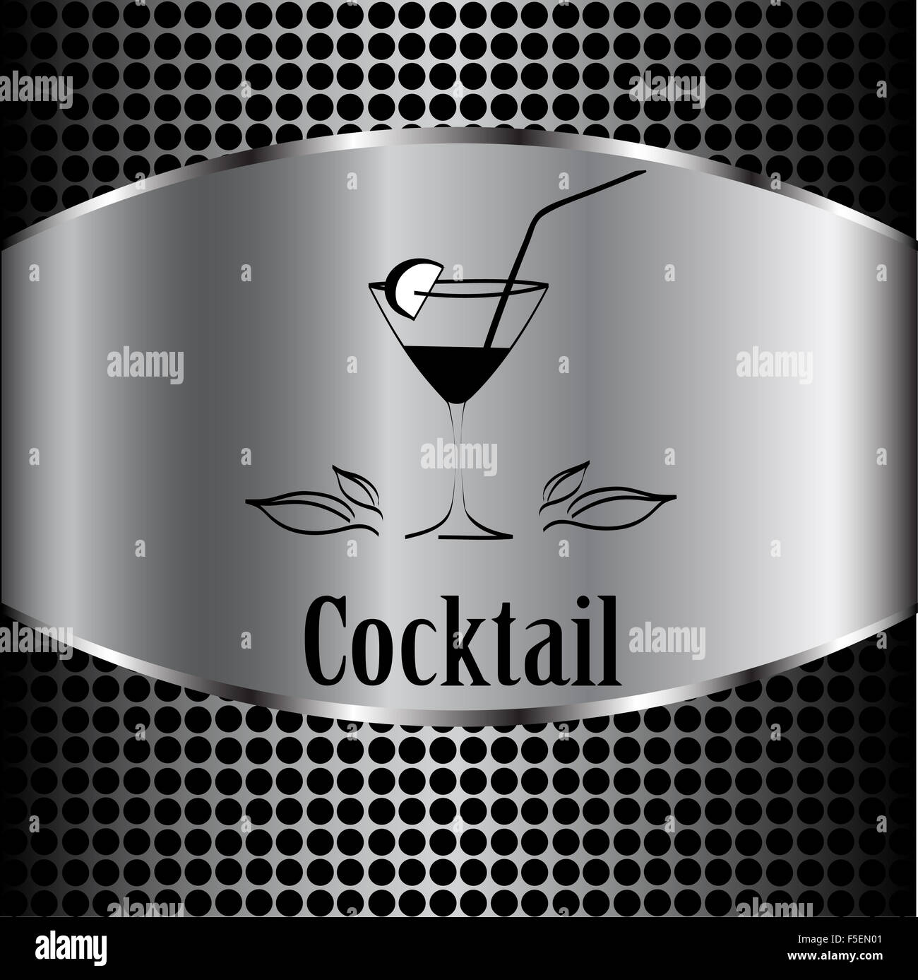 cocktail glass design menu background. Vector Stock Photo - Alamy