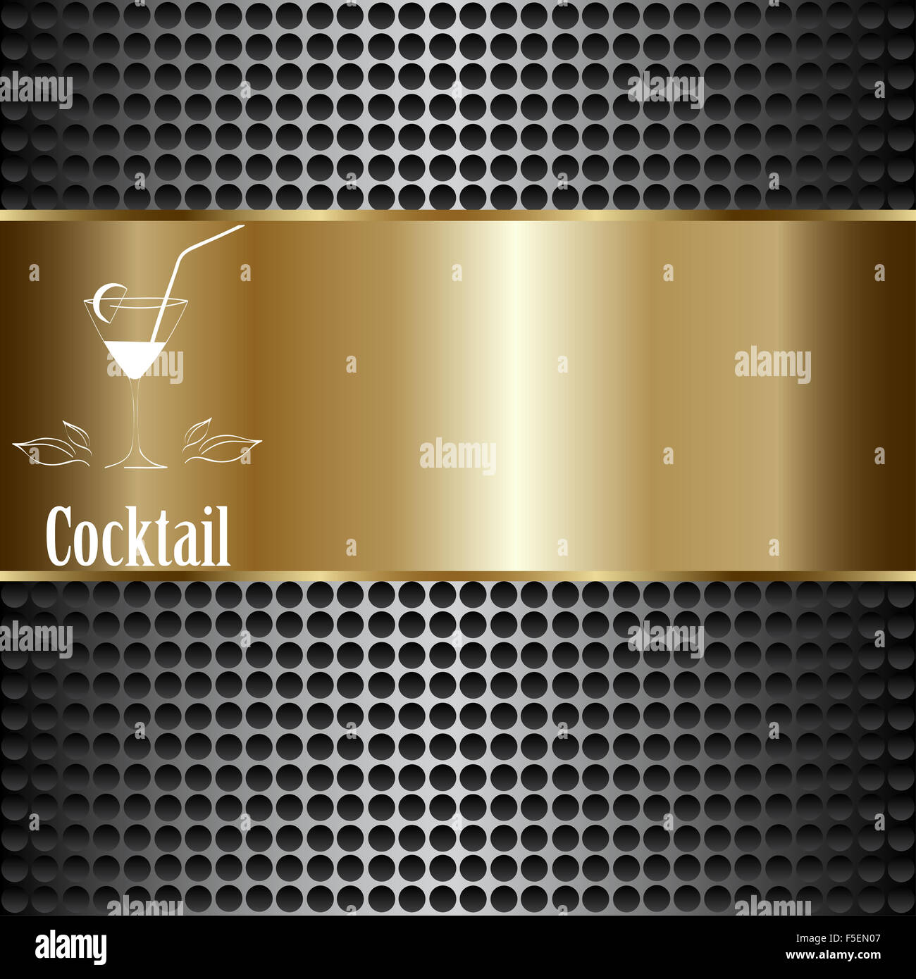 cocktail glass design menu background. Vector Stock Photo - Alamy