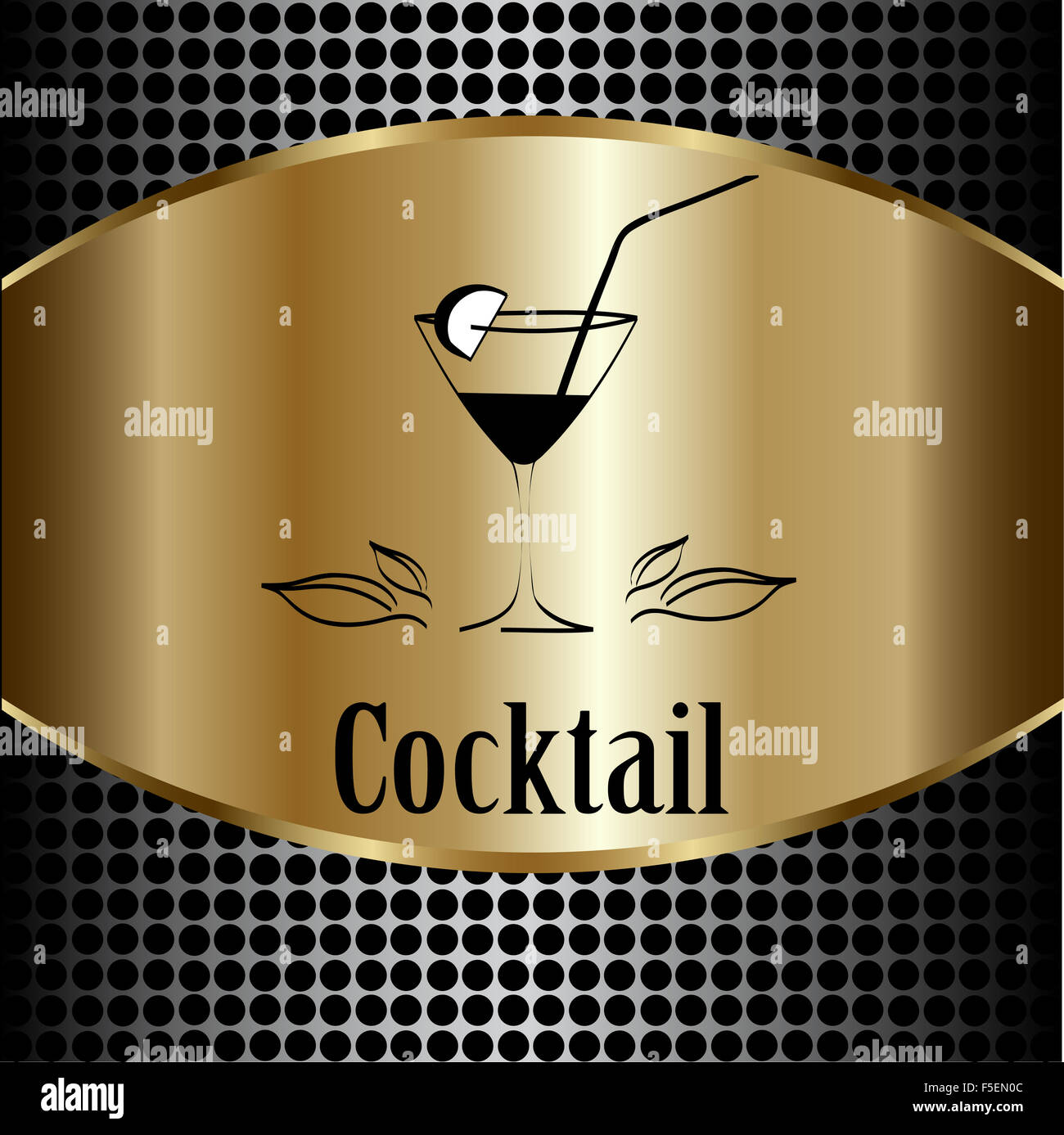 cocktail glass design menu background. Vector Stock Photo - Alamy