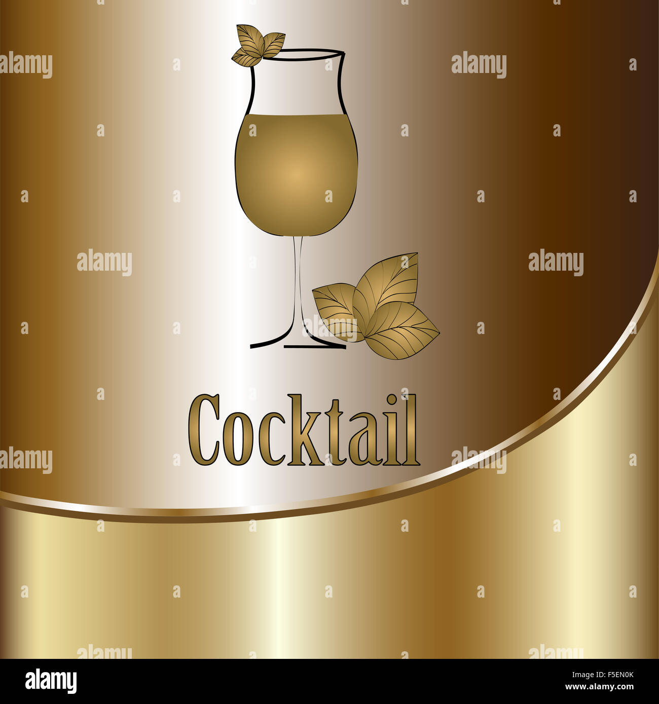 cocktail glass design menu background. Vector Stock Photo - Alamy